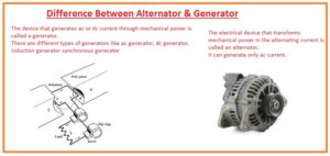 Difference Between Alternator & Generator - The Engineering Knowledge