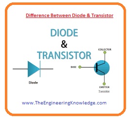 Difference Between Diode & Transistor - The Engineering Knowledge