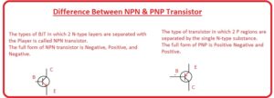 Difference Between NPN & PNP Transistor - The Engineering Knowledge