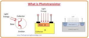 Difference Between Photodiode & Phototransistor - The Engineering Knowledge