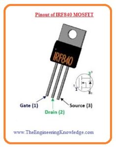 Irf840 Mosfet Driver Circuit Diagram Datasheet Irf840 Mosfet