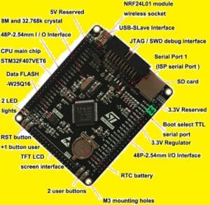 Introduction to STM32F407, Features, Pinpout, Working, & Uses - The ...