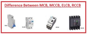 Difference Between MCB, MCCB, ELCB, RCCB - The Engineering Knowledge