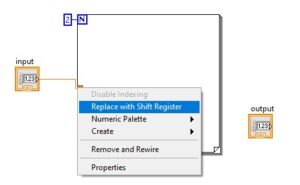 How to use Shift Registers in labview - The Engineering Knowledge