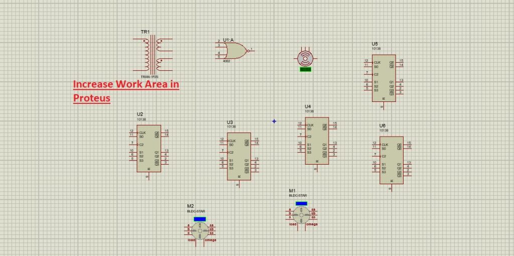 How to Increase Work Area in Proteus - The Engineering Knowledge