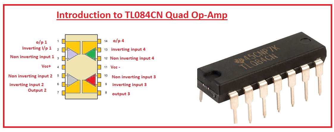 Introduction to TL084CN Quad Op-Amp - The Engineering Knowledge