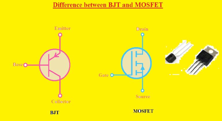 Difference between BJT and MOSFET - The Engineering Knowledge