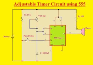 Adjustable Timer Project Circuit using 555 - The Engineering Knowledge