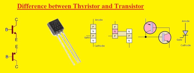 Difference between Thyristor and Transistor - The Engineering Knowledge