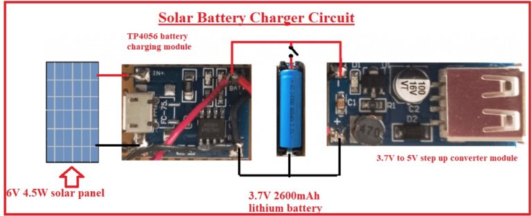 Solar Battery Charger Circuit - The Engineering Knowledge