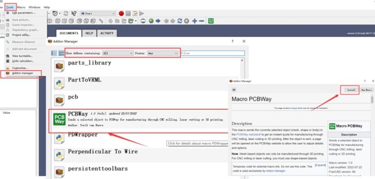 How to use PCBWAY Plugin in FreeCAD - The Engineering Knowledge