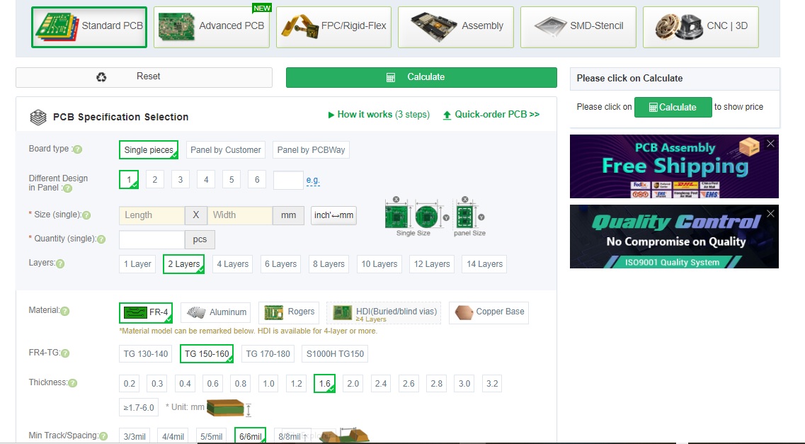 How to Place PCB Order at PCBWay - The Engineering Knowledge