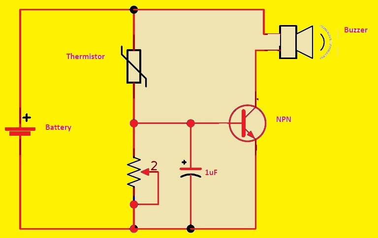 Basic Heat Sensor Circuit and Working - The Engineering Knowledge