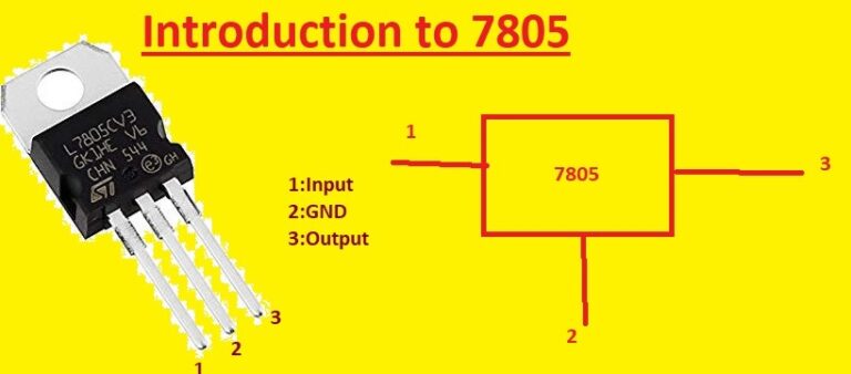 Introduction to 7805 Voltage Regulator, Pinout, Working, Applications ...
