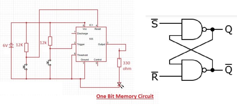 One bit Memory Project Circuit - The Engineering Knowledge