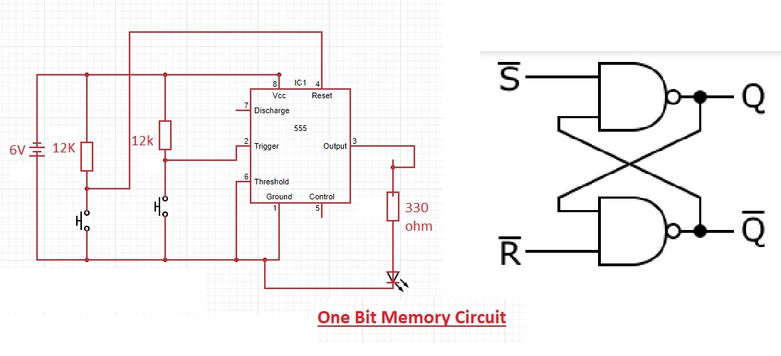 One bit Memory Project Circuit - The Engineering Knowledge