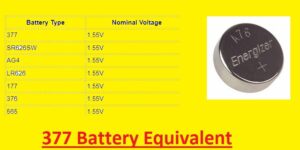 377 Battery Equivalent, Voltage, Size, Life & Uses - The Engineering ...
