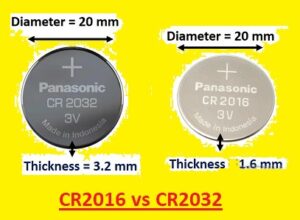 What Is The Difference Between cr2016 vs cr2032 Batteries - The Engineering Knowledge