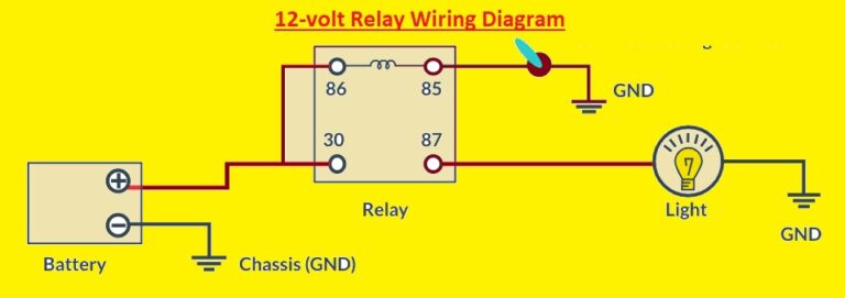 12 Volt Relay Working Guide and its Wiring Diagram