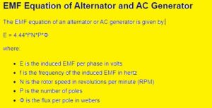 EMF Formula for AC Generator: Parts, Working Mechanism, Phase