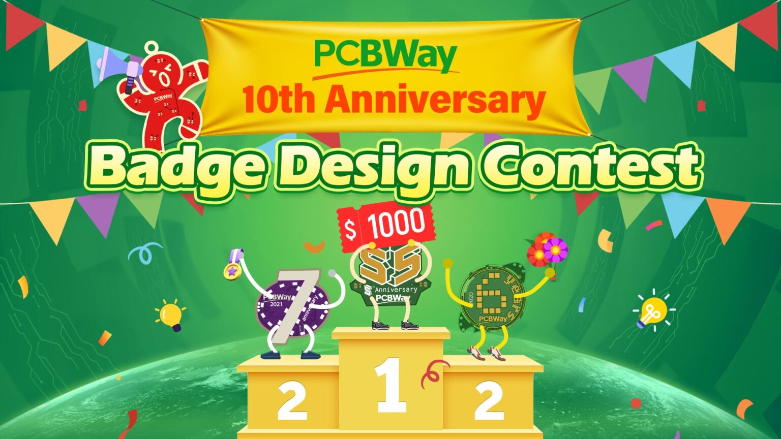 Join PCBWay 10th Badge Design Contest - The Engineering Knowledge