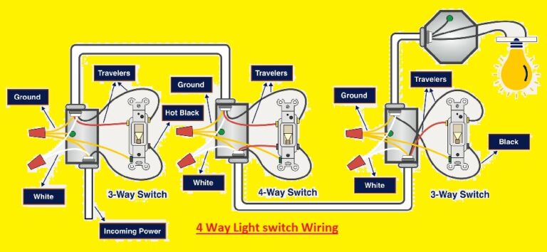 4 Way Switch Wiring Diagrams - The Engineering Knowledge