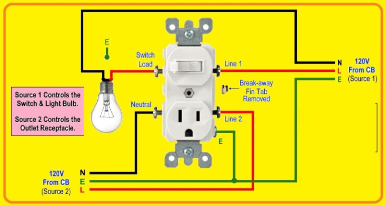 How to Wire a Switch and Outlet Combo - The Engineering Knowledge