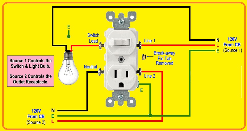 How to Wire a Switch and Outlet Combo - The Engineering Knowledge