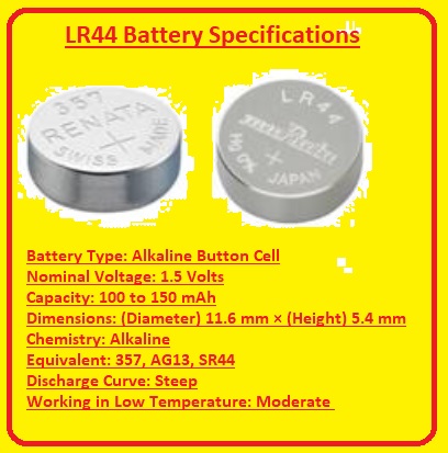 Lr44 voltage store
