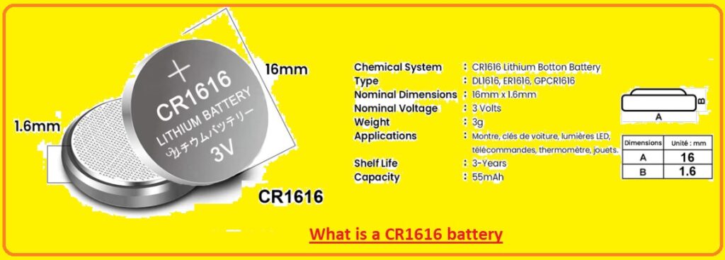 CR1616 Battery Equivalent, Features, Dimensions, & Applications - The ...