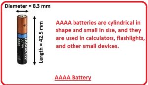 AAAA Battery equivalent: Features, Types, Dimensions - The Engineering ...