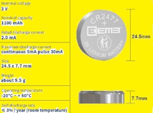 CR2477 Battery Equivalent, Features, Types, Dimensions, & Working - The ...