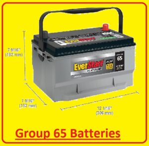 Group 65 Batteries | Compare Dimensions & Specifications - The ...