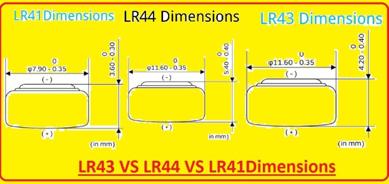 LR43 vs LR44 vs LR41: Main Differences - The Engineering Knowledge