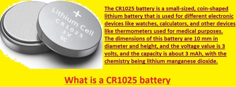 cr1025 Battery Equivalent: Size and Parameters - The Engineering Knowledge